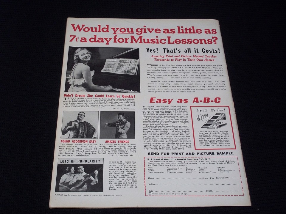 1941 DECEMBER 9 PIC MAGAZINE - JUNE COOK NICE FRONT COVER - E 2585 | eBay