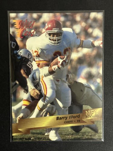 1993 Wild Card #70 Barry Word Kansas City Chiefs | eBay