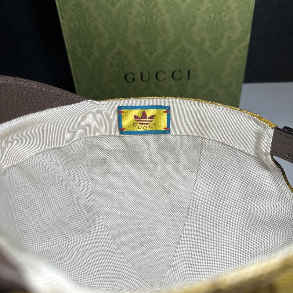 Gucci Baseball Cap X Adidas GG Print Brown 696475 4HAP2 Size XL / 60cm | eBay