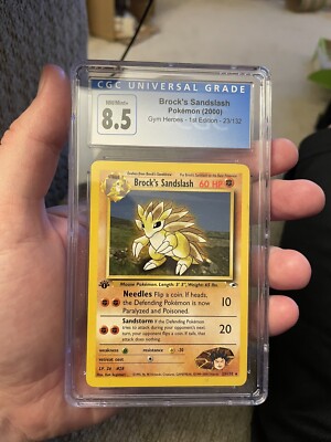 Pokémon TCG Brock's Sandslash Gym Heroes 23/132 Regular 1st Edition ...