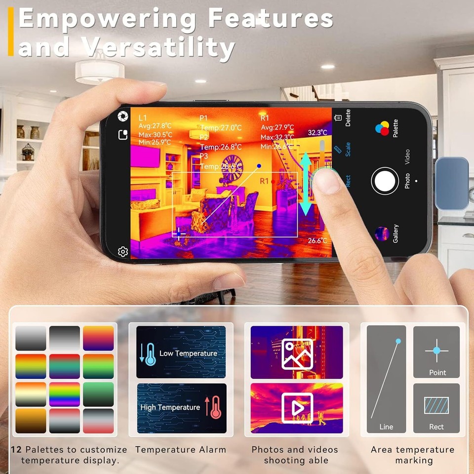 Official Infiray P2 PRO Thermal Imaging camera Night Vision for Android ...