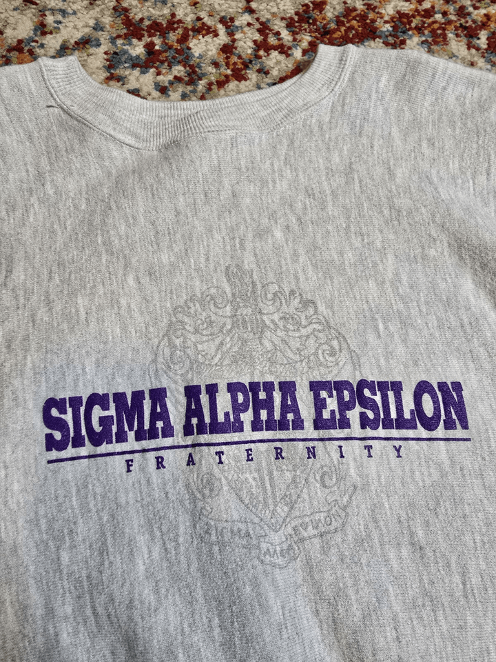 Vintage 90's Sigma Alpha Epsilon Champion Reverse Weave Sweatshirt ...