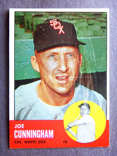 Joe Cunningham #100 Topps 1963 Baseball Card (Chicago White Sox) *A | eBay