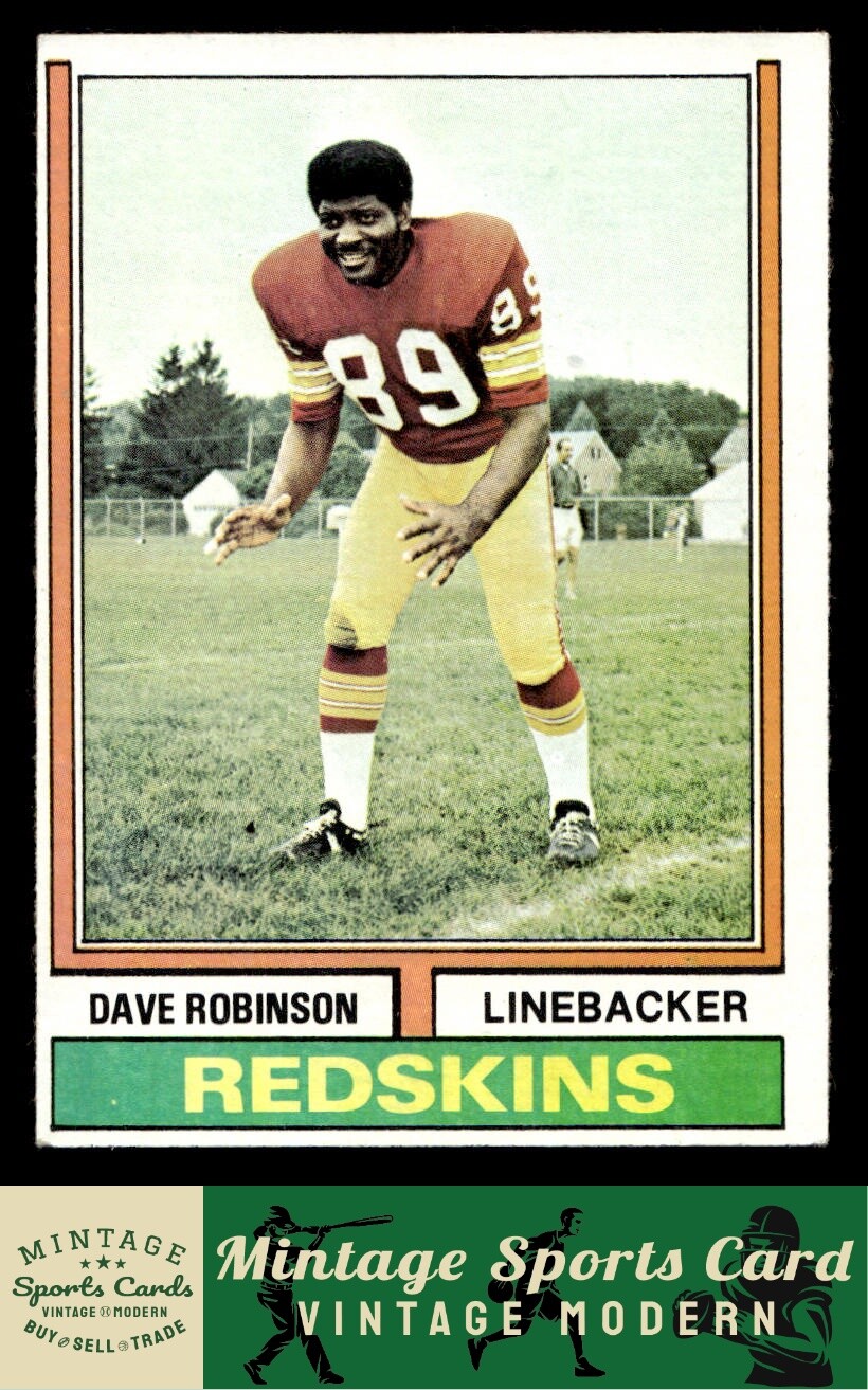 1974 Topps - Dave Robinson - #313 Washington Redskins | eBay