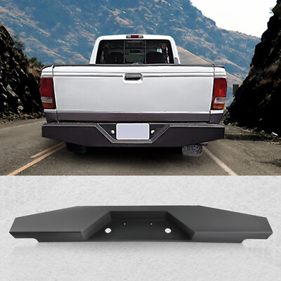 Steel Rear Step Bumper Black Powder Coated For Ford Ranger Pickup 93 ...