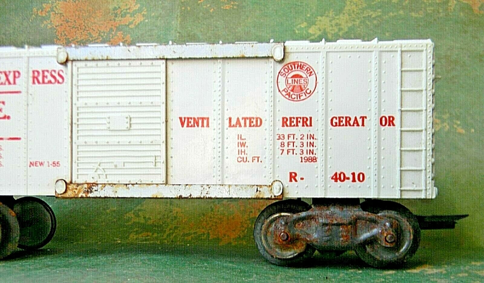 MARX Ventilated Reefer ~ SOUTHERN PACIFIC LINES ~ 8-Wheel Rd# PFE 43461 ...