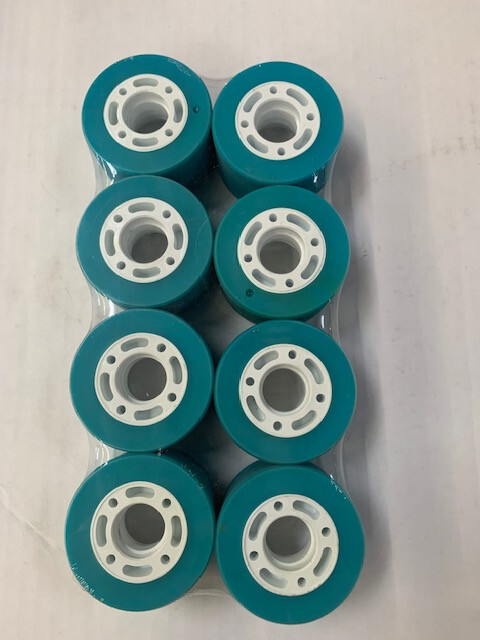 Sure Grip Roll Out speed derby roller skate wheels 62mm Teal 92a set of ...