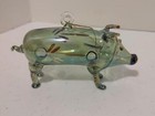 Pig Ornament Egyptian Blown Glass 14K Gold Embellished NWT Egypt Blue ...