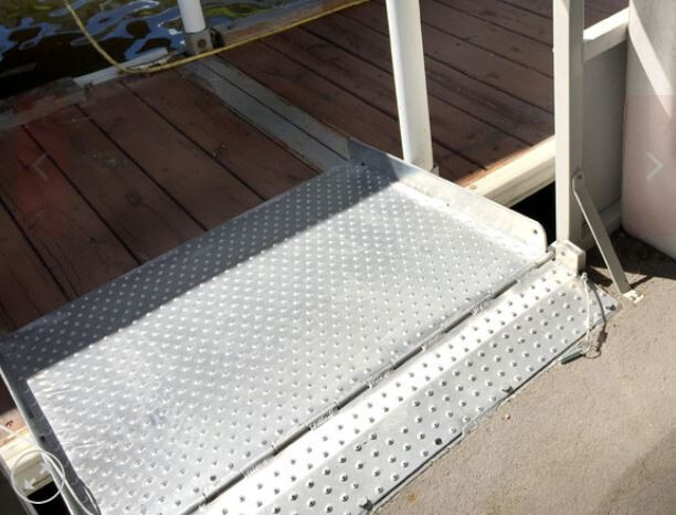 Aqua Sidekick Ramp, Aluminum 44in x 30in wheelchair access ramp for ...