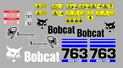 Bobcat 763 Decals Stickers Complete Kit | eBay