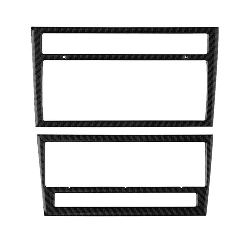 2Pcs For Audi A4 S4 2005-2006 Carbon Fiber Central Console Frame Cover ...