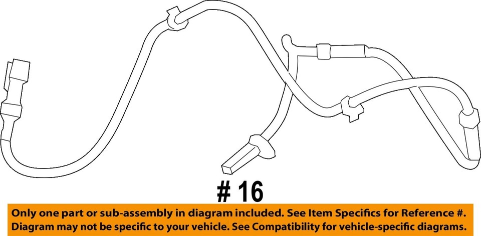 FORD OEM 13-19 Explorer Front Suspension Brake Components-Abs Sensor ...