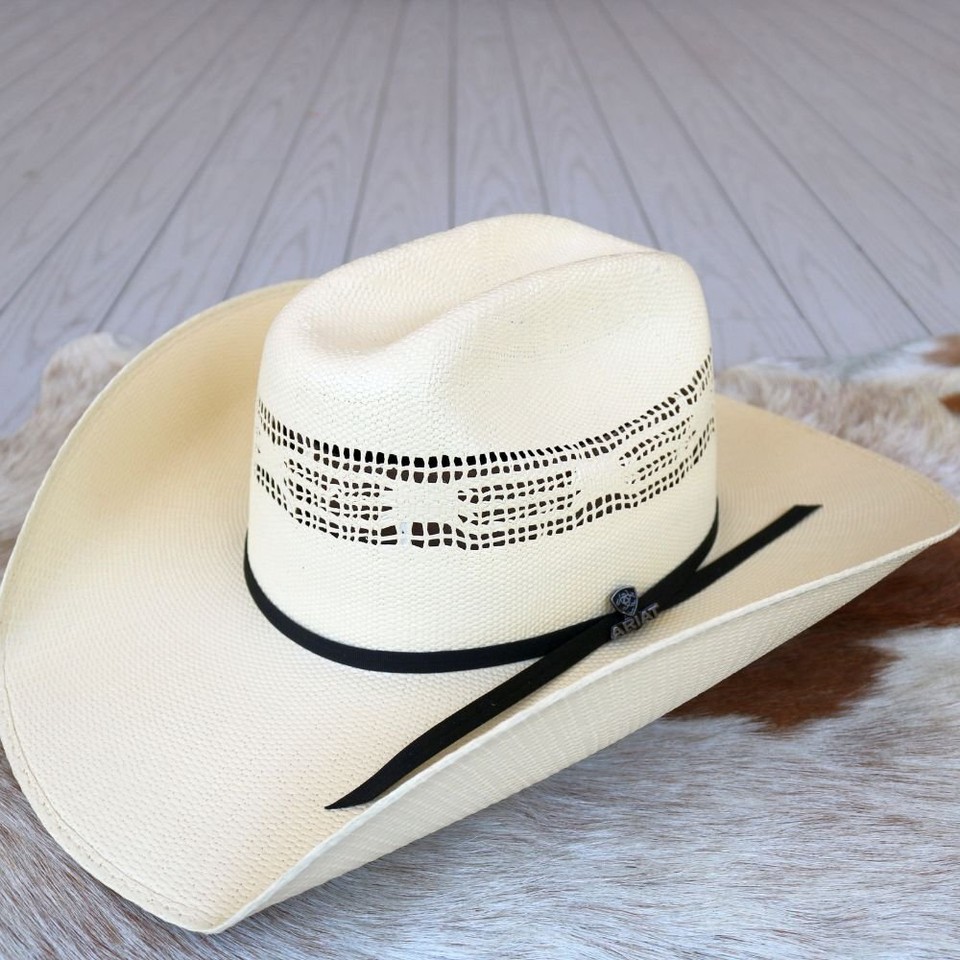 Ariat Straw Cowboy Hat - Dickson | eBay