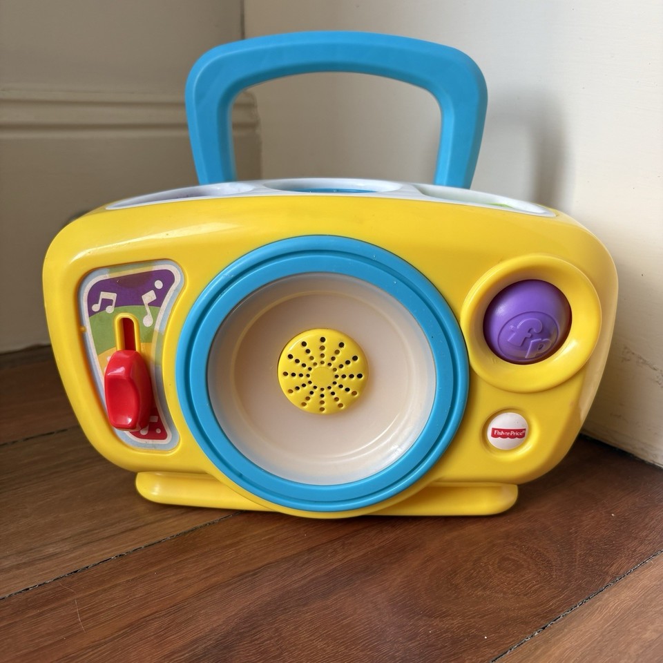 Fisher Price Bright Beats Beat Boogie Boom Box Yellow Toy No Characters ...