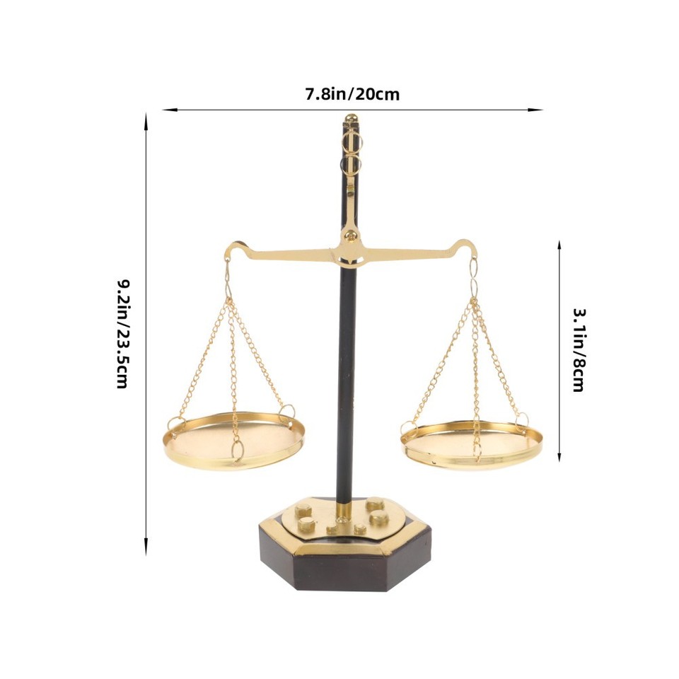 Desktop Metal Balance Decoration Weighing Scale Balancing Scales | eBay ...