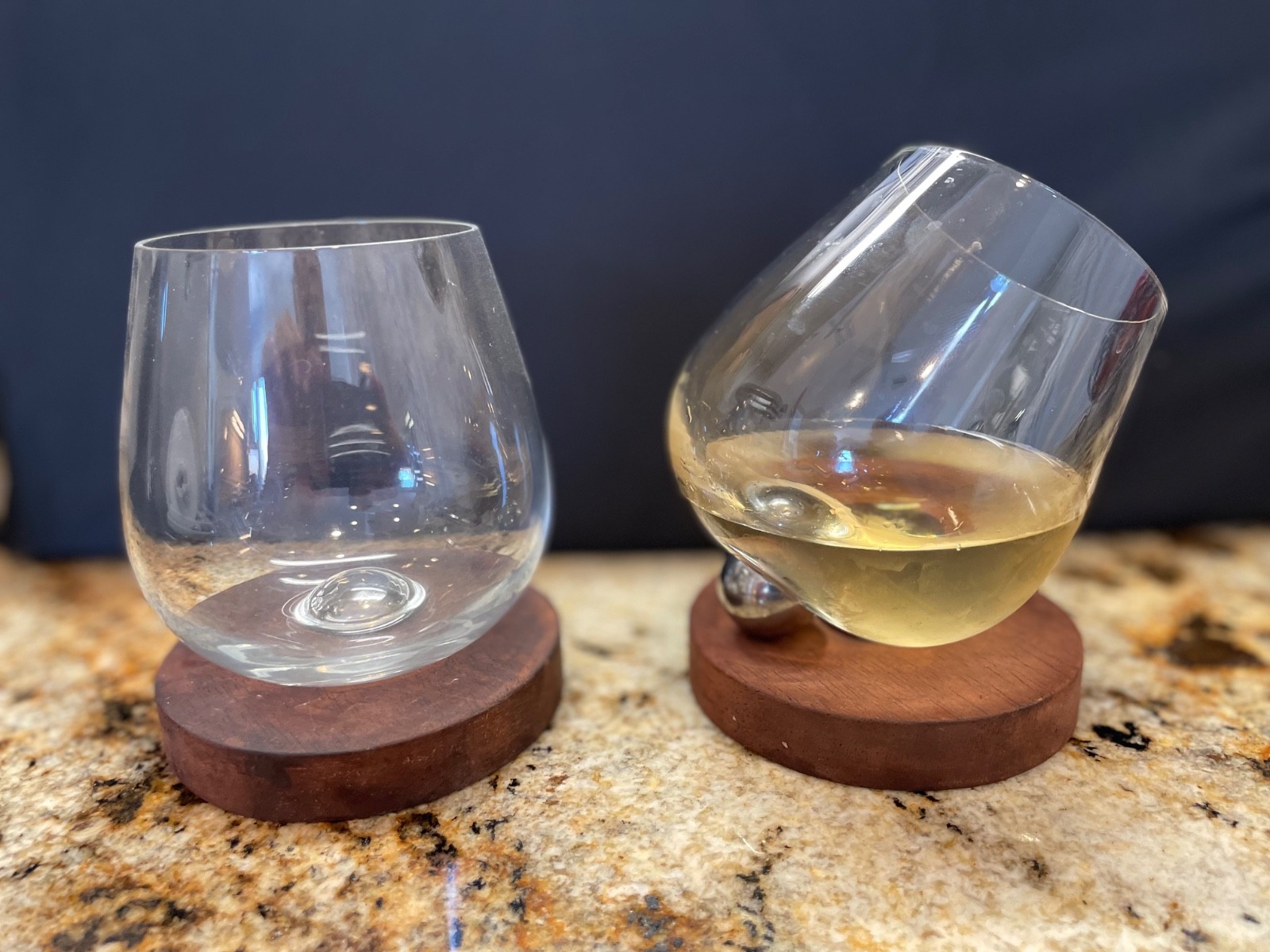 Aura Self Aerating Stemless Wine Glasses Set of 2 Spill Resistant With Coasters | eBay