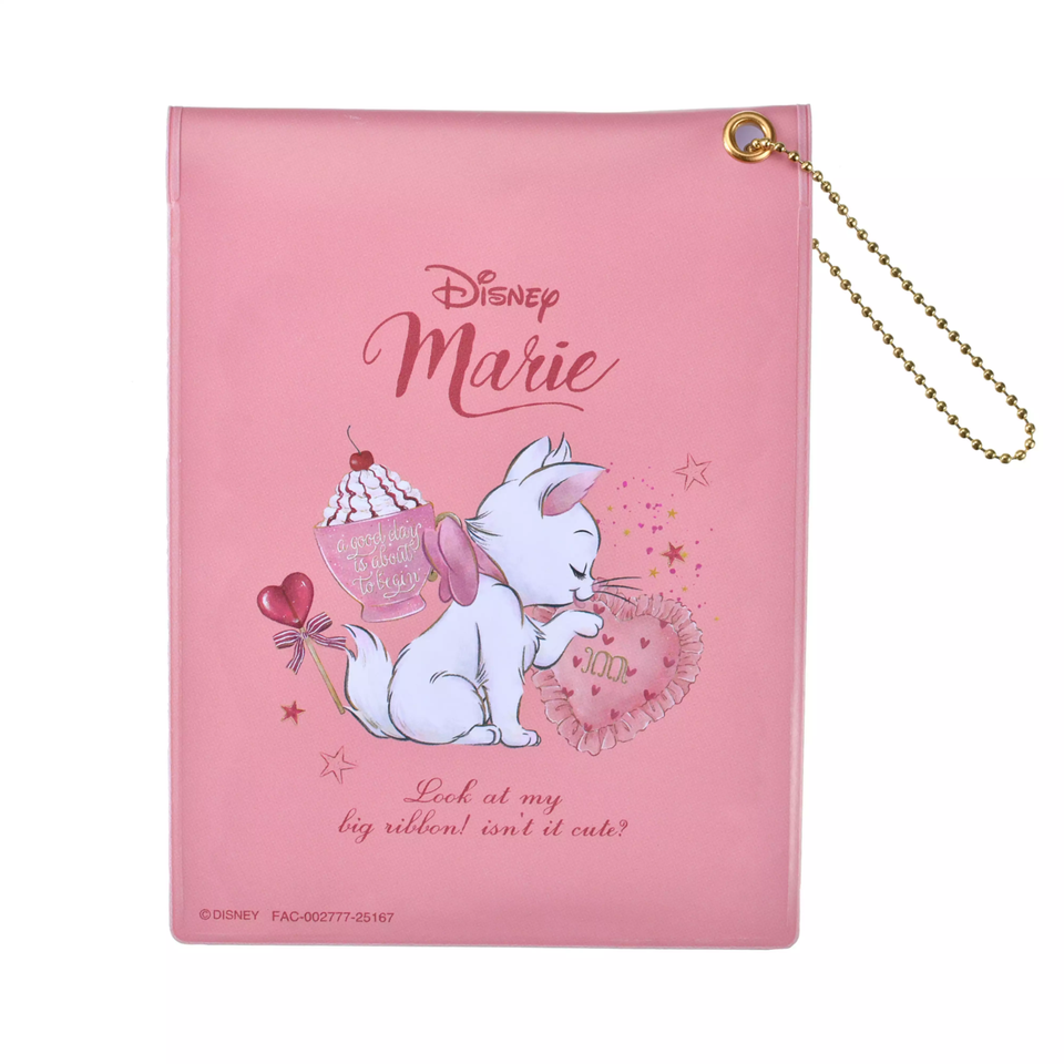 Disney Marie Sticker Flakes in Case with Chain Japan NEW Disney Store ...