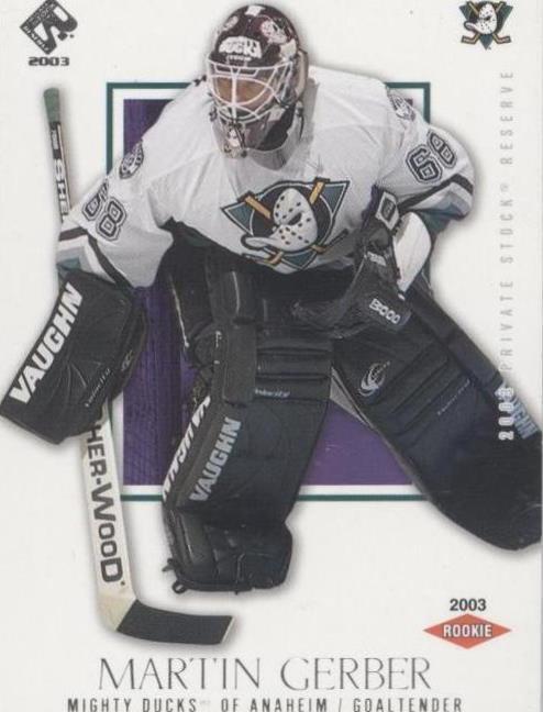 2002-03 Pacific Private Stock Reserve - Martin Gerber #152 Retail /1550 ...