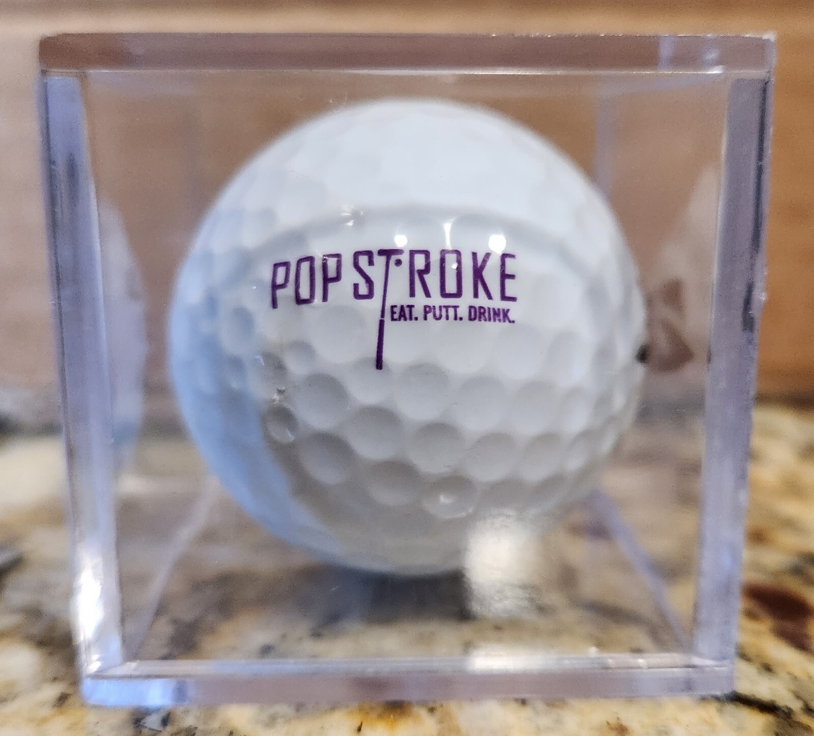 Popstroke (Eat,Putt,Drink) Logo Golf Ball (1) Bridgestone e6 (In ...