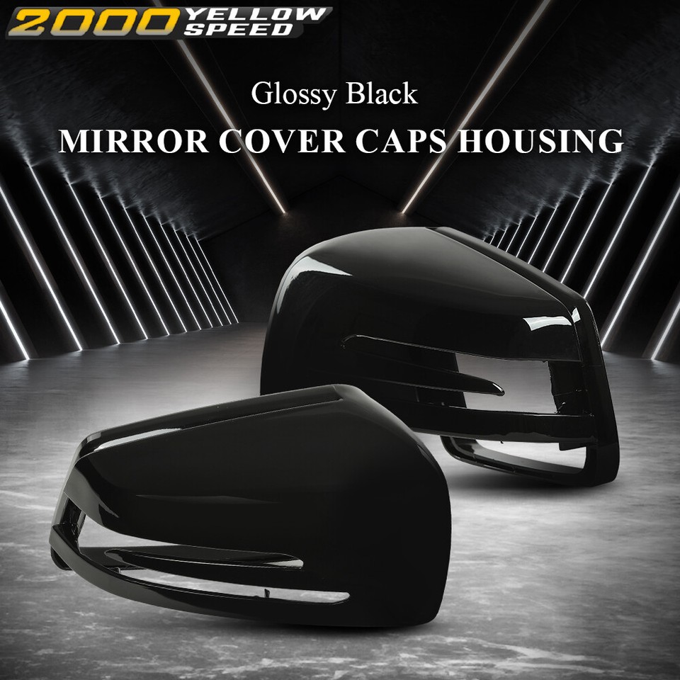 Fit For Mercedes Benz W204 W221 W212 C207 C63 Mirror Cover Caps Glossy ...
