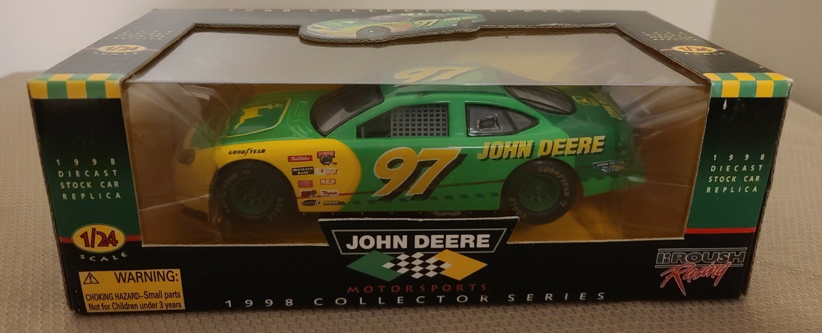 1998 John Deere Chad Little NASCAR Diecast 1/24 Scale Race Car | eBay