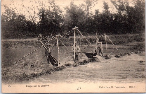 INDOCHINE - HANOI - irrigation de riziere | eBay