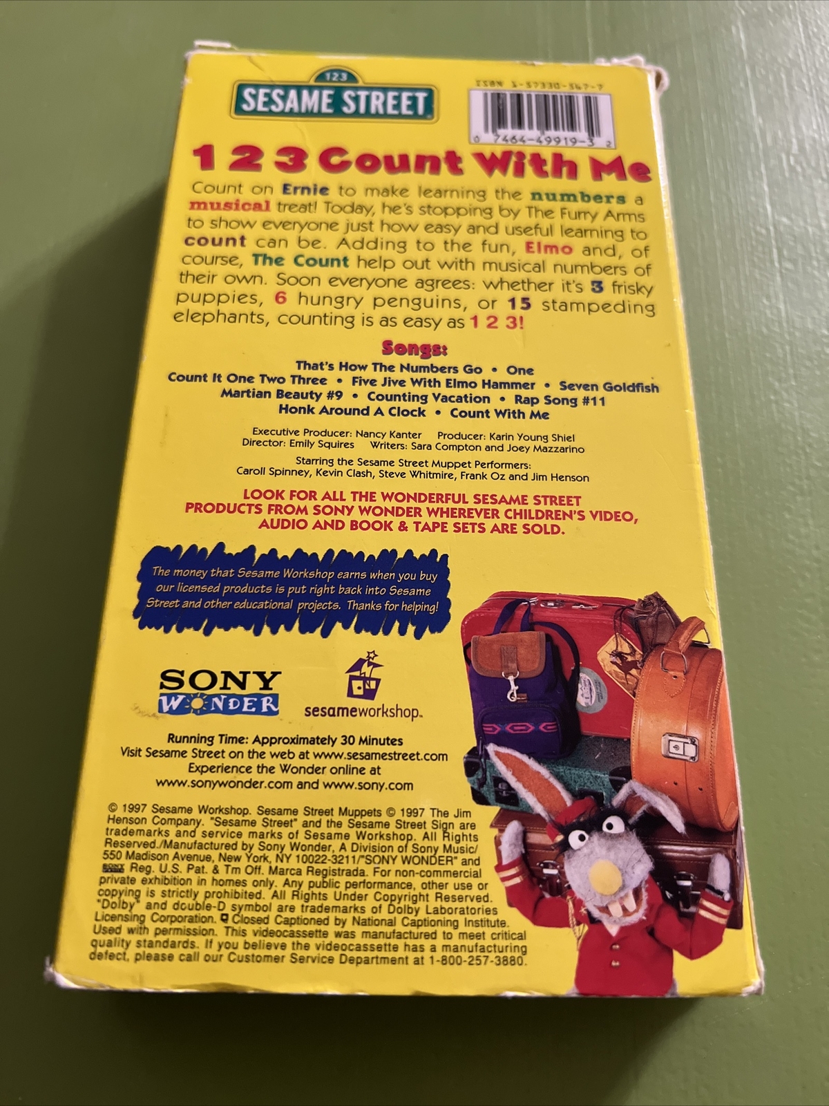 Sesame Street - 1 2 3 Count With Me (VHS, 1997) 74644991932| eBay