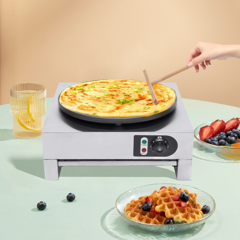 3000W 16'' Crepe Maker Machine Electric Frying Pan Griddle Pancakes ...