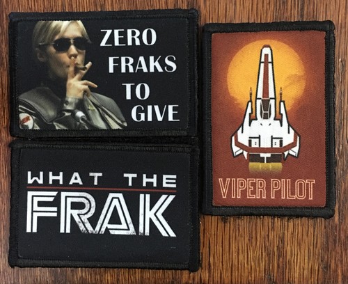 Battlestar Galactica Patch LOT Morale Patch Starbuck Frak Viper Cylon | eBay