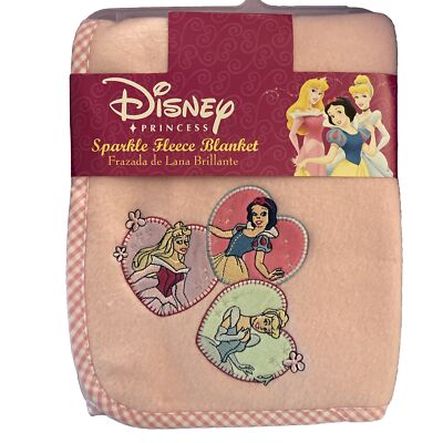 Disney Princess Sparkle Fleece Blanket (215) | eBay