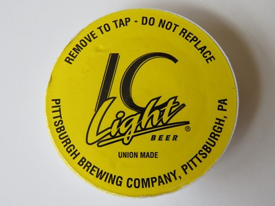 Beer Keg Plastic Cap ~ Pittsburgh Brewing Co IC Light ~ Pennsylvania ...