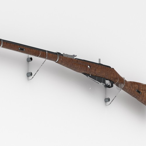 Rifle Holder / Musket Brackets / Rifle Wall Mount Display / Gun Weapon ...