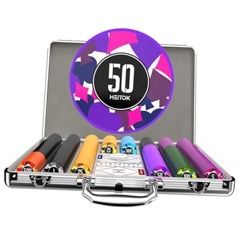 Poker Chips 500PCS 11.5 Gram Chips with 500 Chips With Numbered Values ...