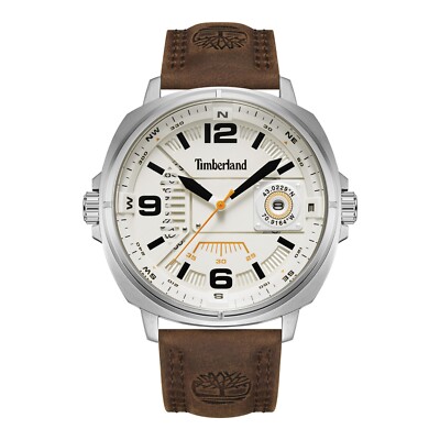 Mens Timberland Multi Layered Dial Watch - TDWGB2201403 With Leather ...