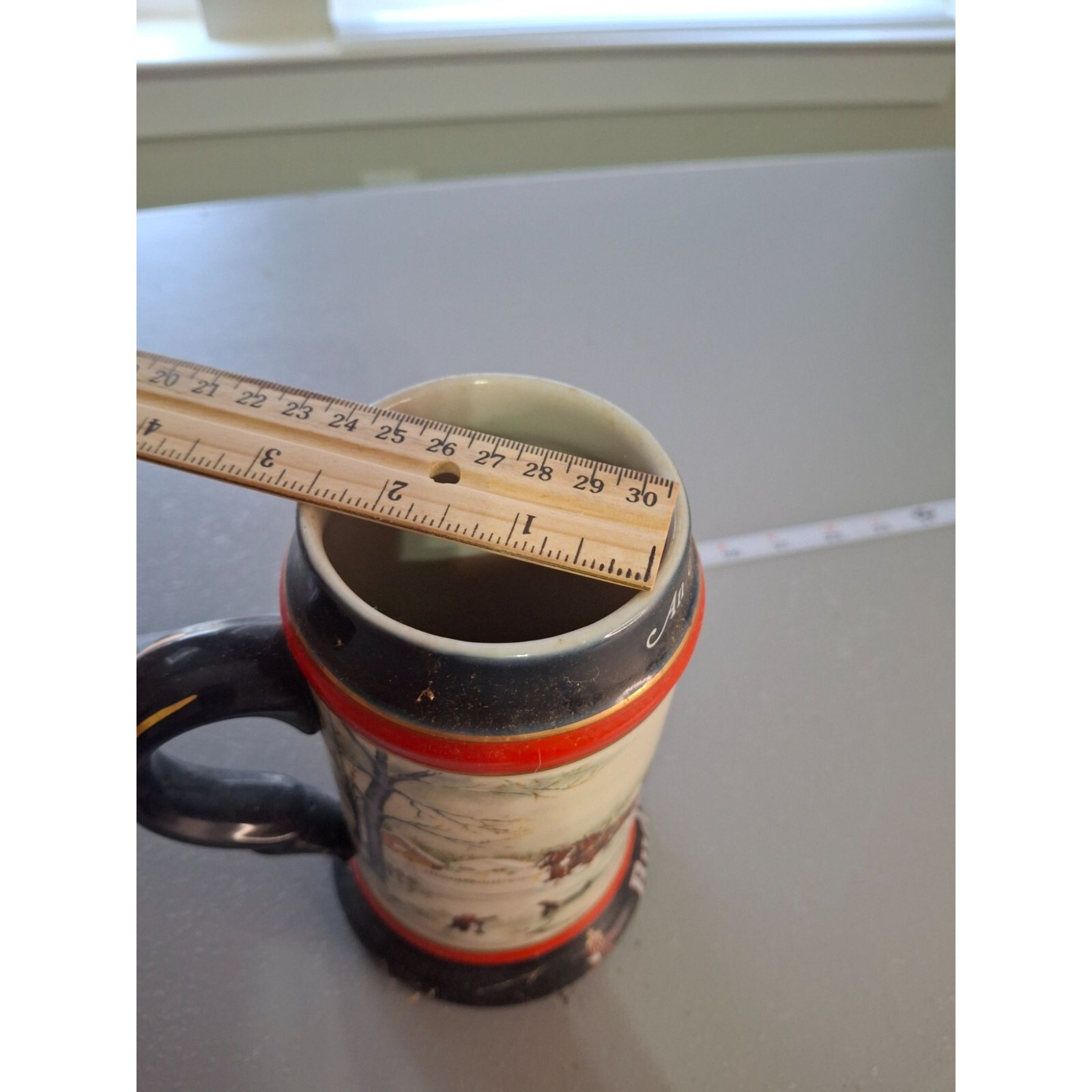 1990 Budweiser Christmas Stein An American Tradition Ceramarte Susan ...