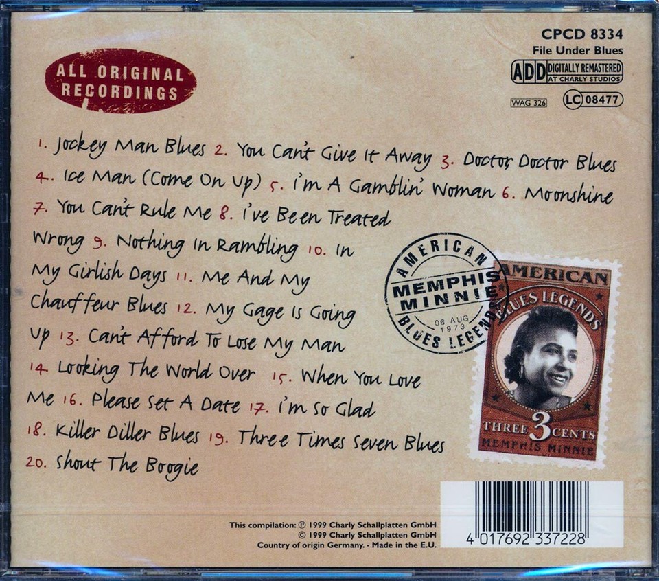 CD Memphis Minnie - American Blues Legend | eBay