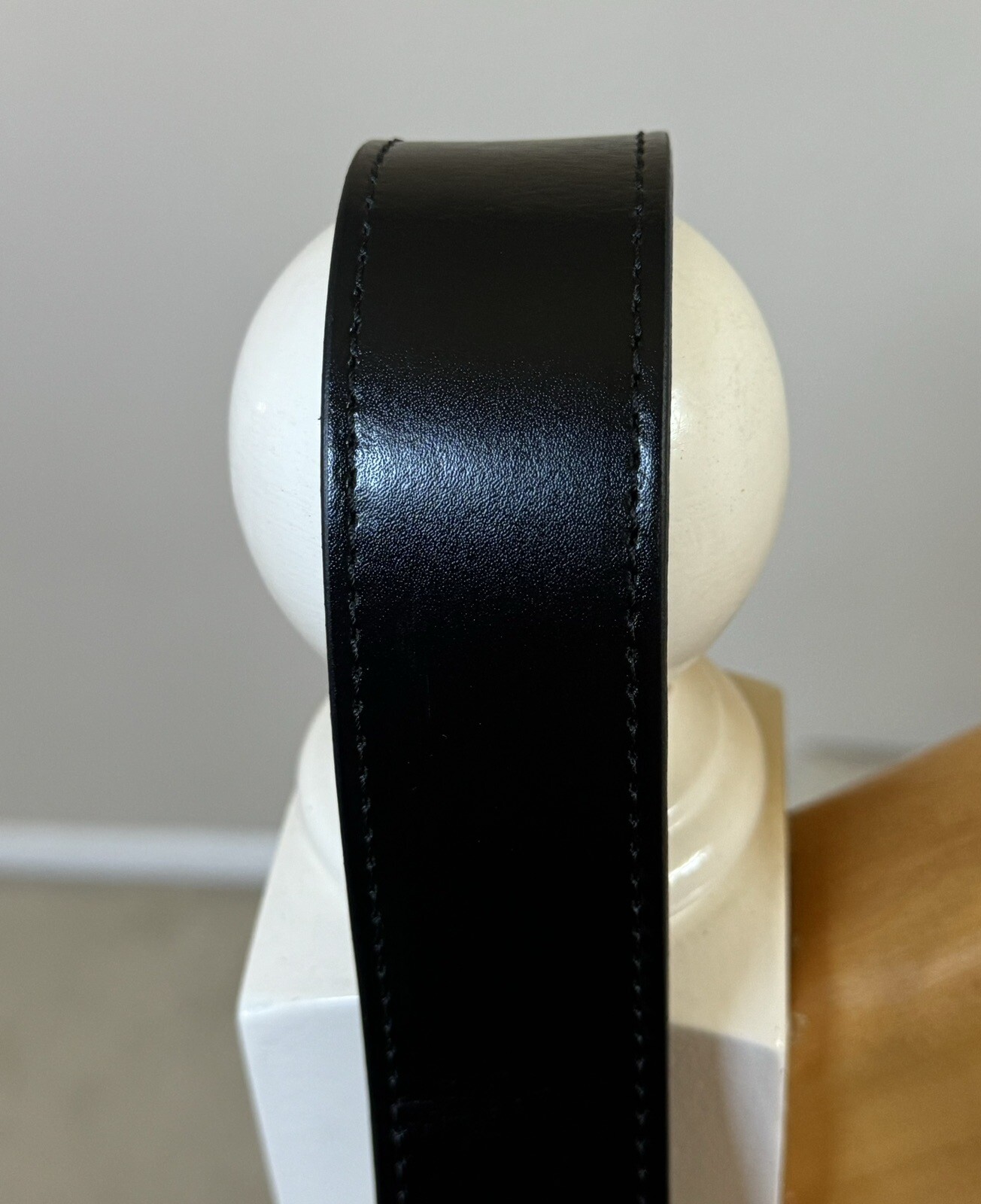 35”x1.5” Valentino Aimee Super V Black Leather Satchel Handbag Shoulder ...