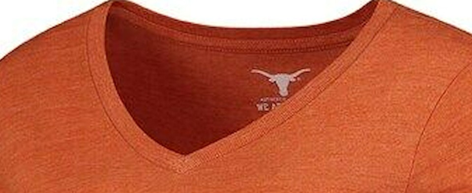 Women's Texas Longhorns Orange Angry Bevo V-Neck T Shirt | eBay