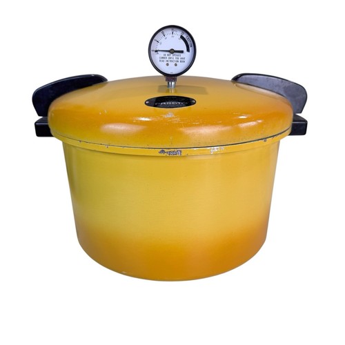 Vintage Presto 16 Qt Pressure Cooker Canner 01/CA16H Harvest Gold ...