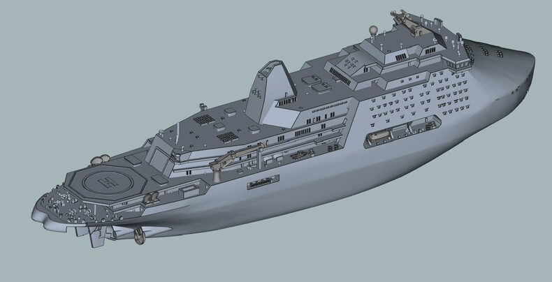 1/ 700 Leader-class nuclear-powered icebreaker Unpainted | eBay