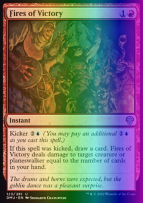 MTG Magic the Gathering Fires of Victory (123/552) Dominaria United LP ...