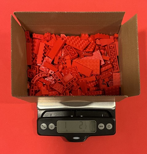 Lego Lot One Lb Pound Red Bricks Pieces Parts Clean | eBay