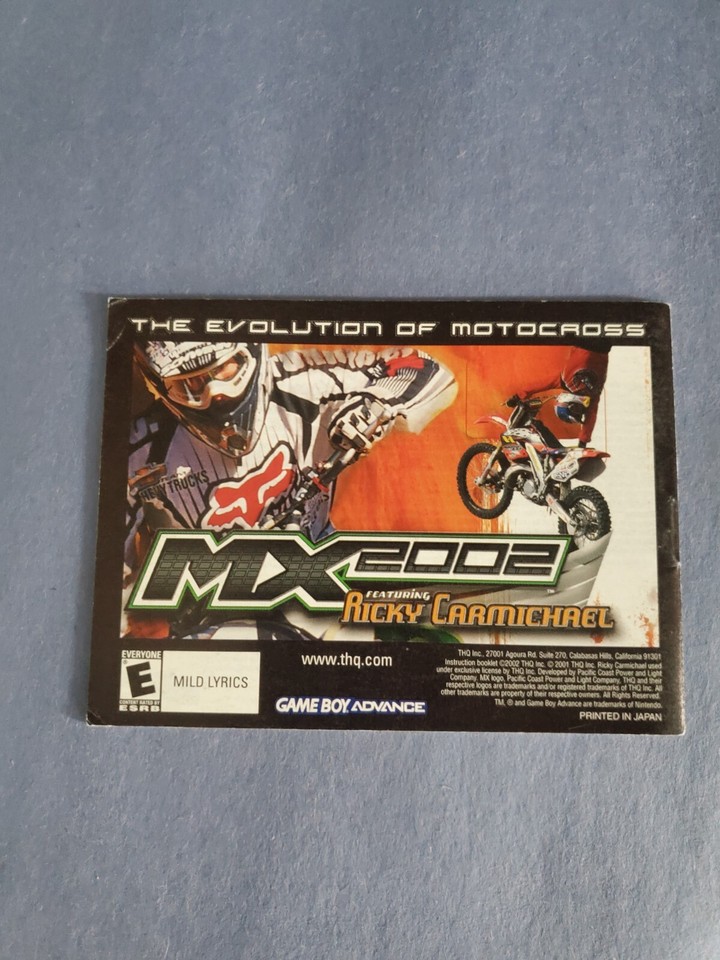 GT Advance Championship Racing 1-3 Moto GP Nintendo Gameboy Advance ...