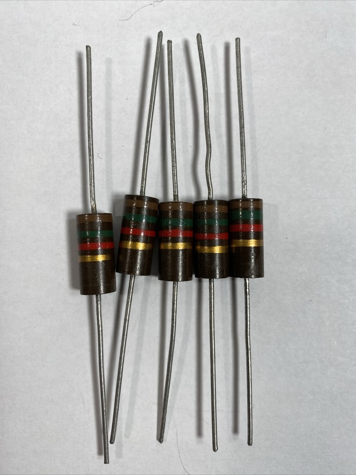 Vintage 2 Watt Allen Bradley Carbon Comp Resistors K Ohm Tube Amplifier ...