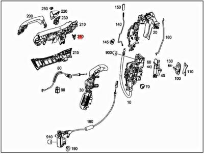 Genuine MERCEDES X222 A205 A217 C205 C217 Optical fiber element ...