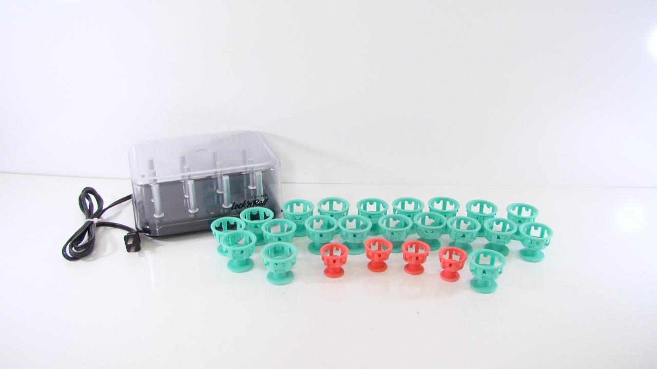 CLAIROL LOCK'NROLL LOCK'N ROLL HAIR CURLER SET BT-1 PROM STYLE BEAUTY ...