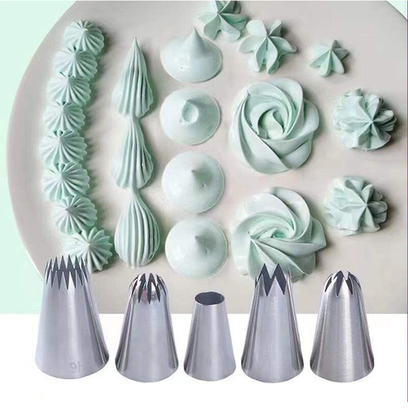 Large Size Cake Piping Nozzles Cupcake Icing Tips Decor Baking Tools ...