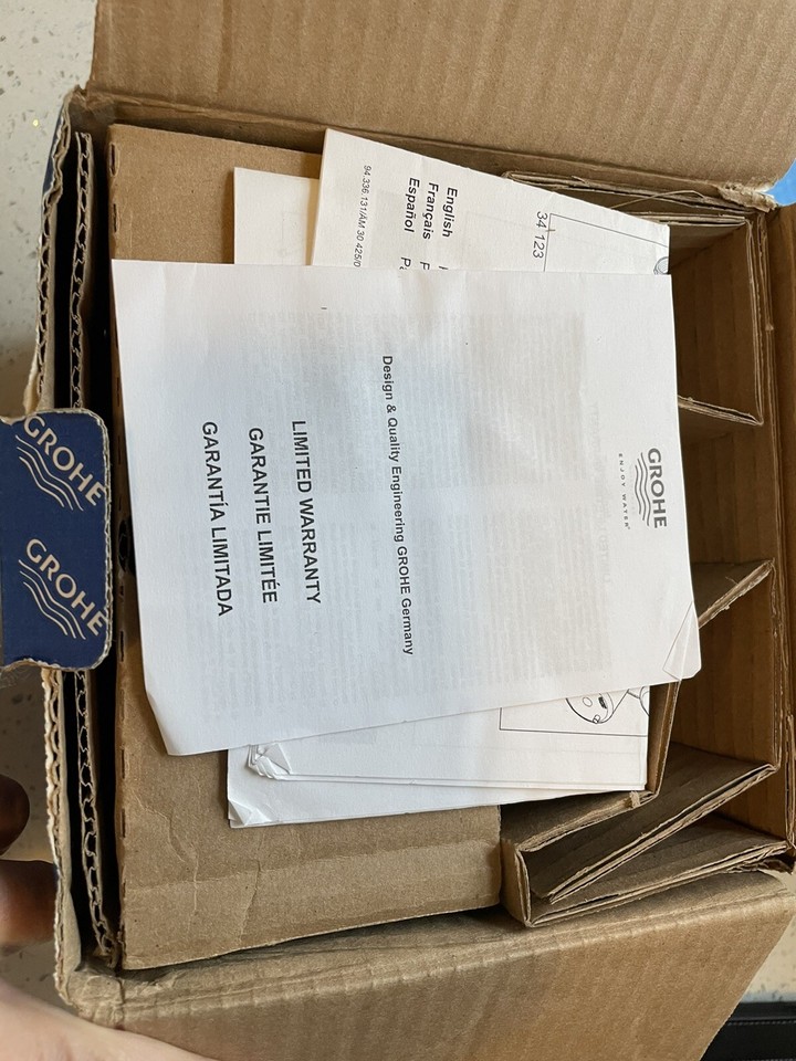 Grohe 34126000 GROHTHERM 1/2-In THERMOSTATIC Shower Mixer Rough-in with ...