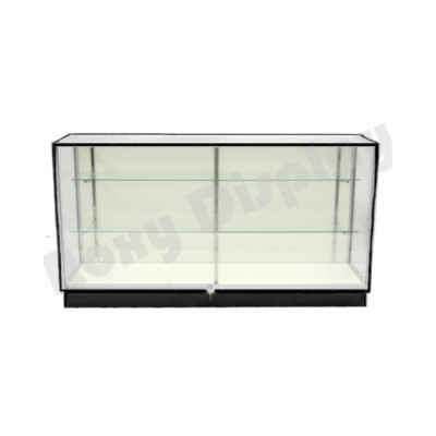 Extra Vision 70 Inch Glass Display Front Open Showcase with Black ...