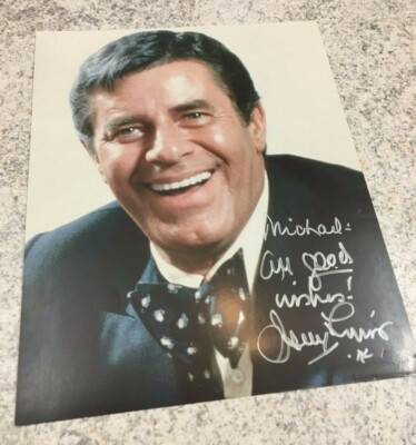 JERRY LEWIS Promo Photo Signed Autograph Signature RARE RIP 2017 NUTTY ...